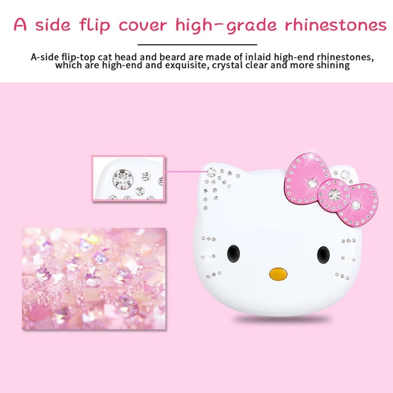 Mini Phone Cute Hello-Kitty K688 Children's Mobile Flip Smart Chip Girl ...
