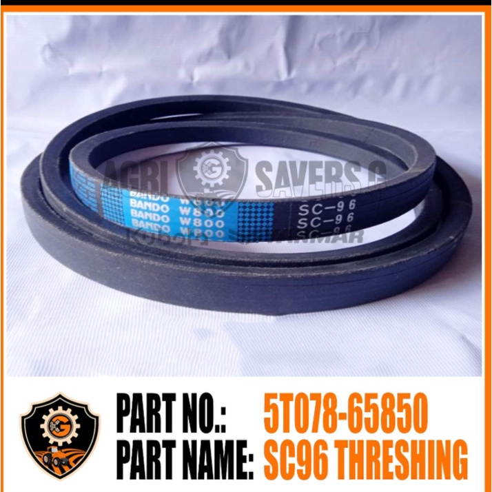 SC 96 BANDO BLUE THRESHING DRUM BELT KUBOTA DC60 & DC70 | Shopee ...