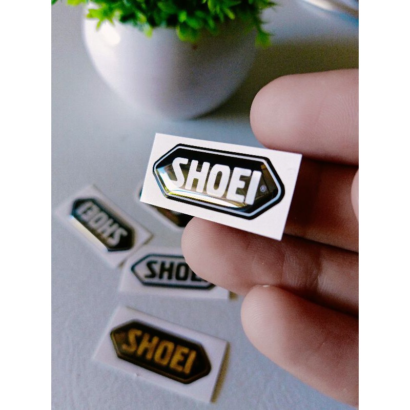 Small helmet shoei emblem embossed sticker | Shopee Philippines