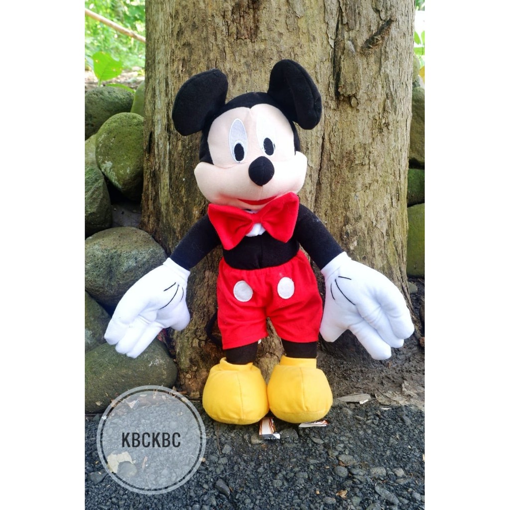 Mickey Mouse and minnie Mouse dolls size M 40 cm and SNI | Shopee ...