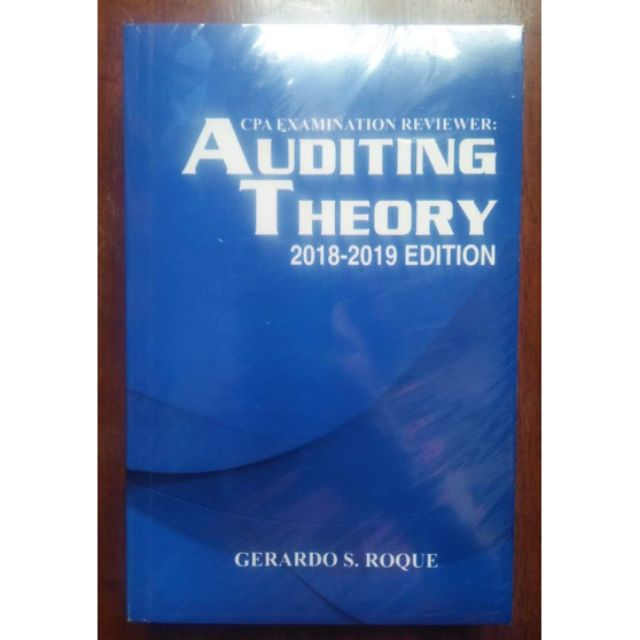 AUDITING THEORY 2018-2019 edition by Gerardo S.Roque | Shopee Philippines