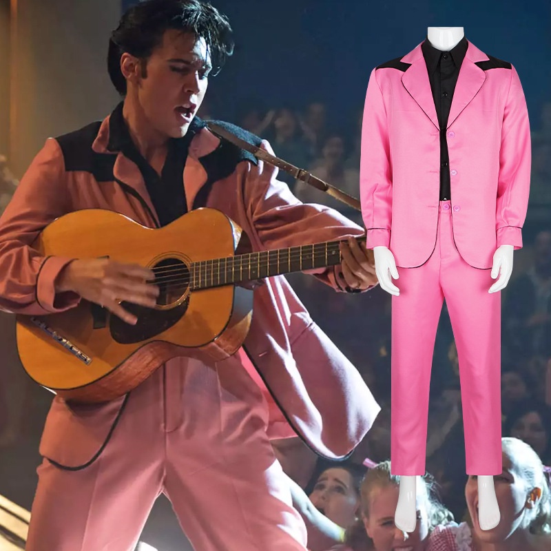 Rock Singer American Movies Elvis Presley Cosplay Suit Full Set Top ...