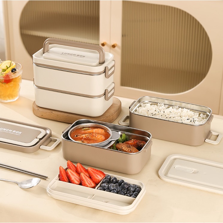 Stainless steel insulated lunch box Food grade 304 insulated box ...