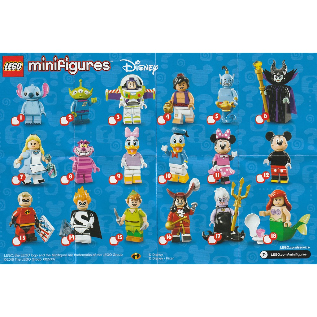 LEGO 71012 DISNEY SERIES 1 COLLECTIBLES MINIFIGURES 2016 CMF LIMITED ...