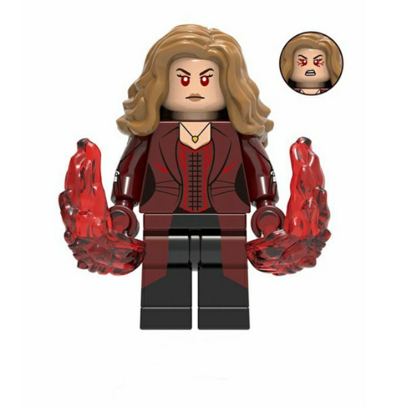 Wanda Maximoff Minifigure Block Toy | Scarlet Witch Elizabeth Olsen ...