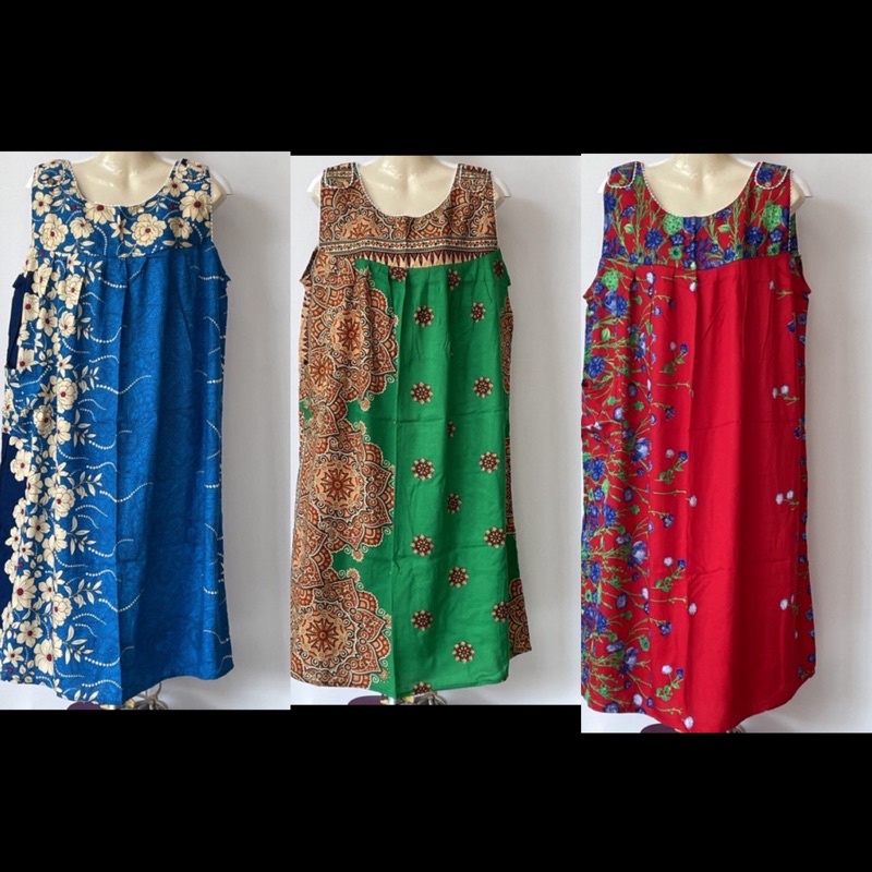 xl size daster pambahay dress (fern,chaka,roses) | Shopee Philippines