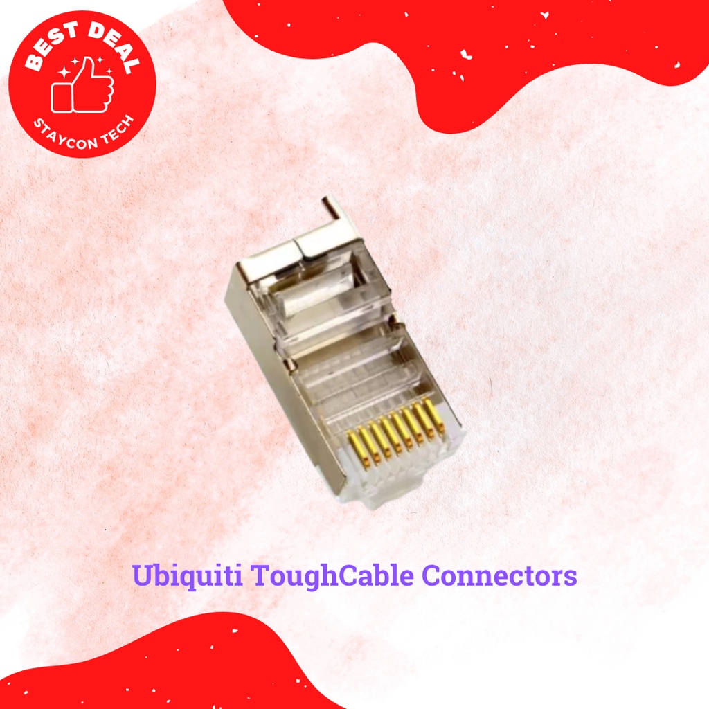 Ubiquiti ToughCable Connectors 10 pcs per pack - RJ45 Plug CAT 5E Plug ...