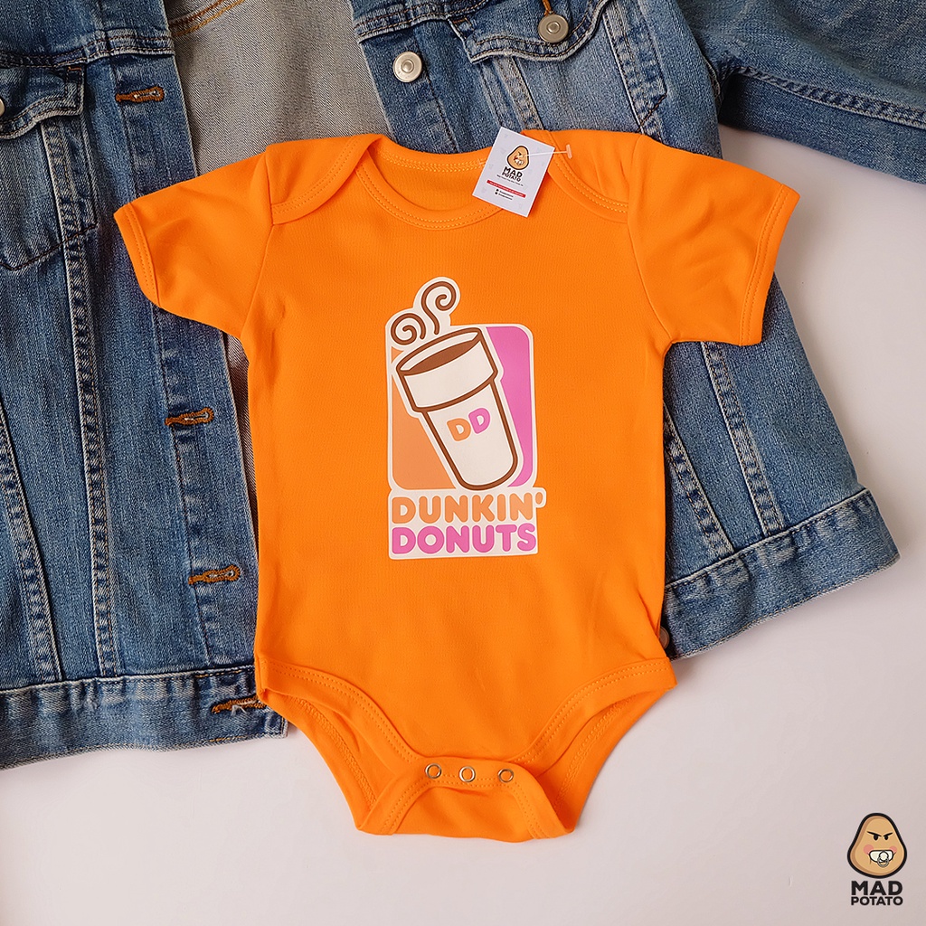 MAD POTATO DUNKIN DONUTS Big Logo Food Themed Milestone Monthsary Baby ...