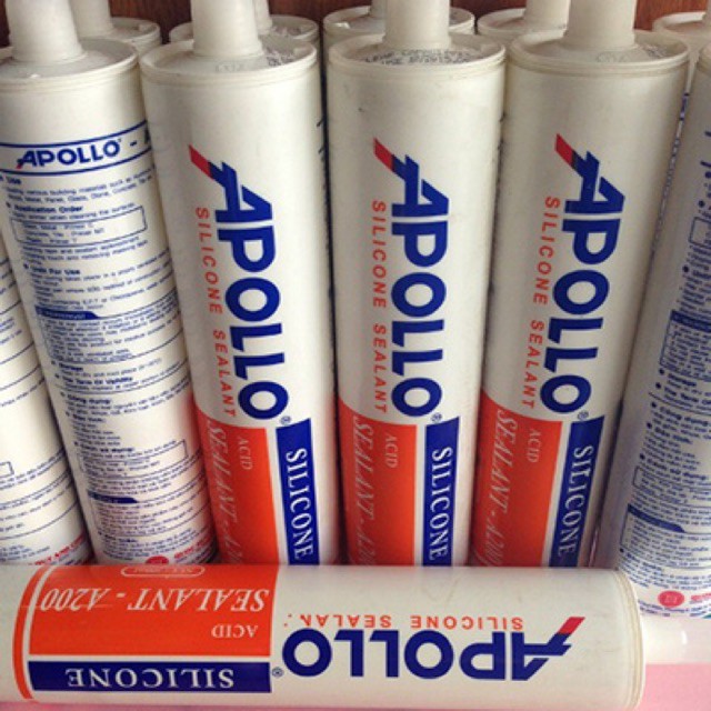 Apollo A200 WHITE SILICONE ADHESIVE FOR CEILING AND GLASS MOUNTING ...