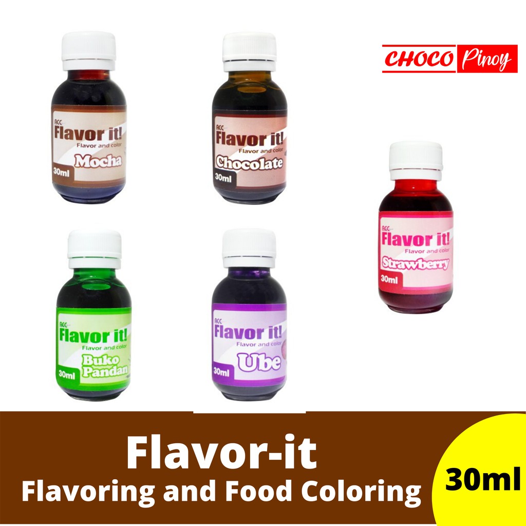 Choco Pinoy Flavor-It Liquid Food Flavor and Coloring 30mL | Shopee ...