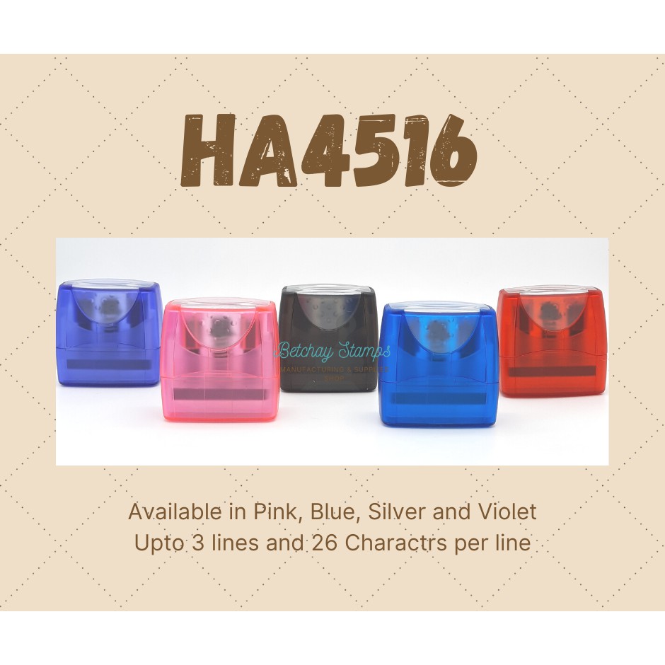 Betchay Stamp Big Neon Self-Inking Stamp HA4516 upto 6 Lines!!! Best ...