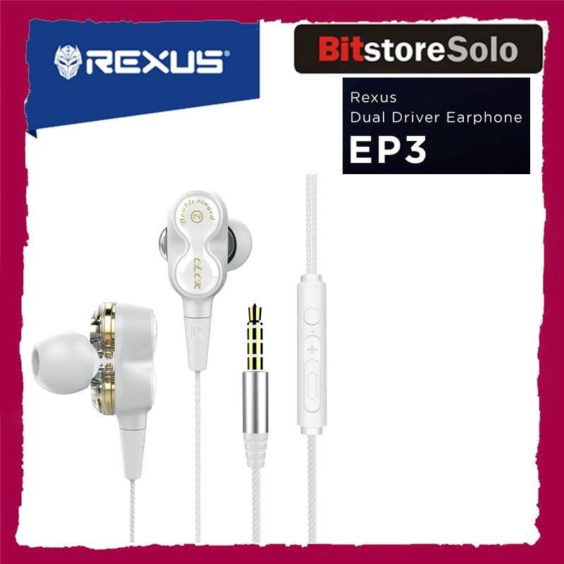 Rexus Dual Driver EP3 Gaming Earphones | Shopee Philippines