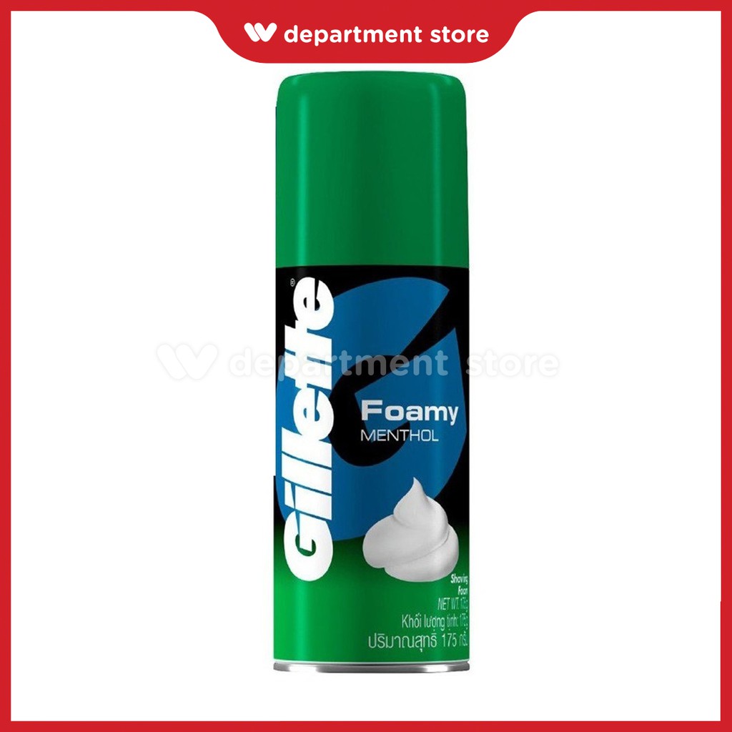 GILLETTE Foamy Menthol Shaving Gel 175g | Shopee Philippines