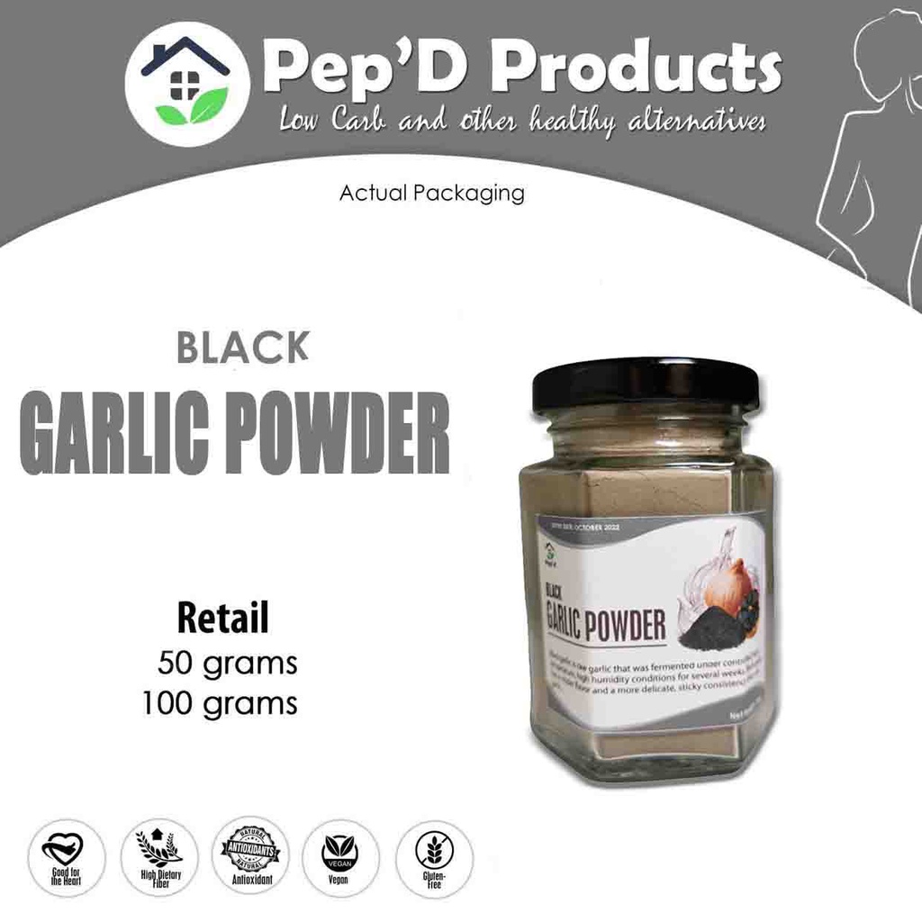 Black Garlic Powder 50g/100g | Shopee Philippines