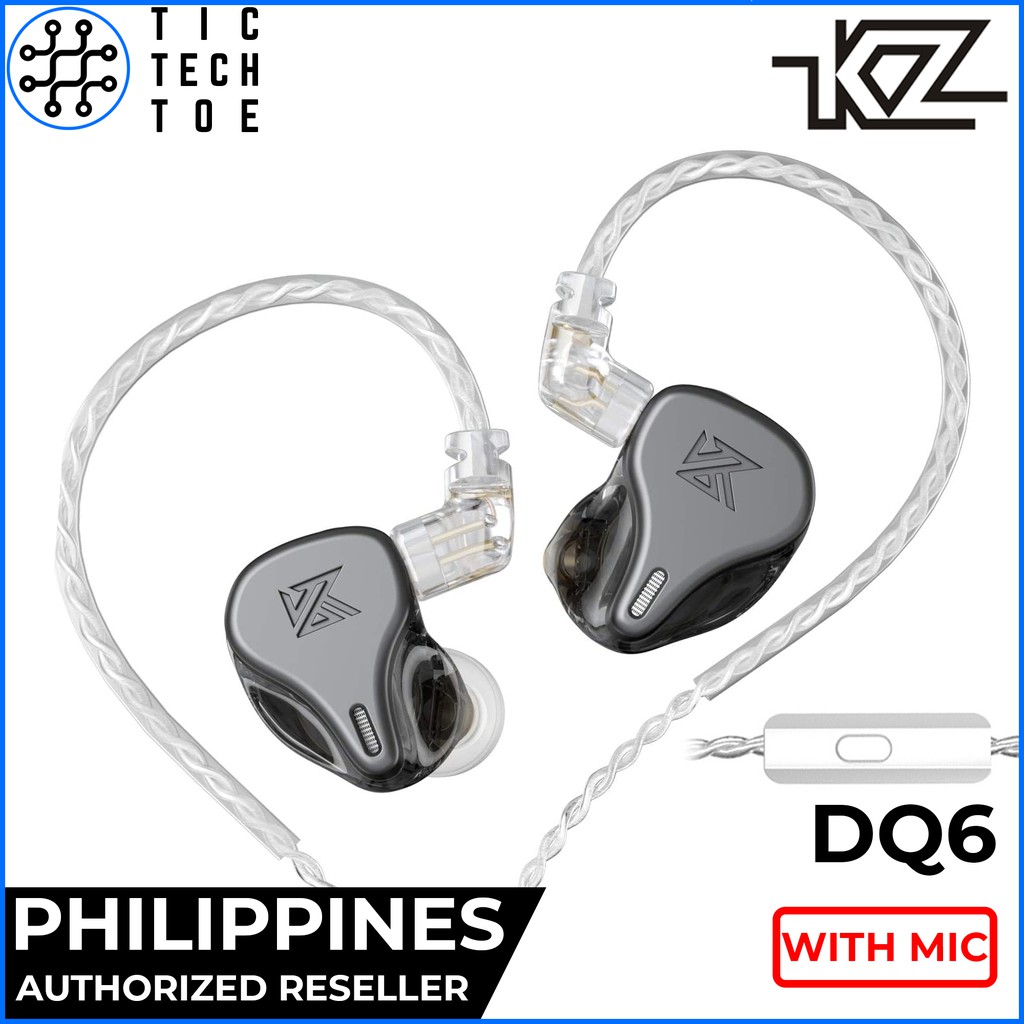 KZ DQ6 Triple Dynamic Driver Earphones with Mic | Shopee Philippines