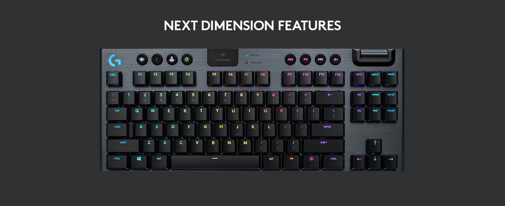 Logitech G913 TKL GL Clicky/Tactile/Linear Switch LIGHTSPEED RGB ...