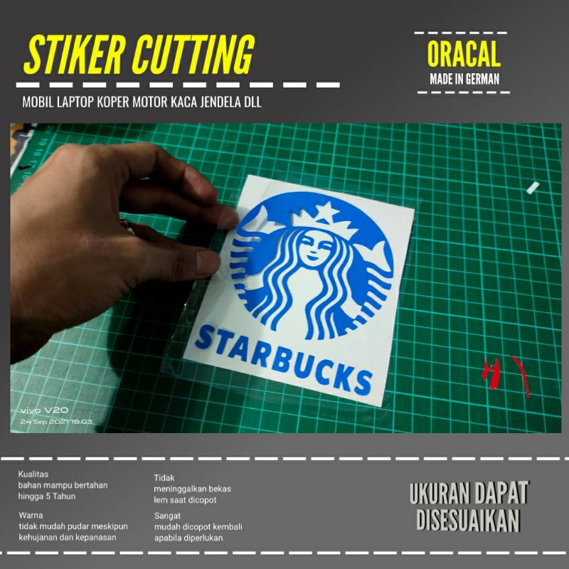 Starbucks STICKER TRANSPARENT CUTTING STICKER | Shopee Philippines