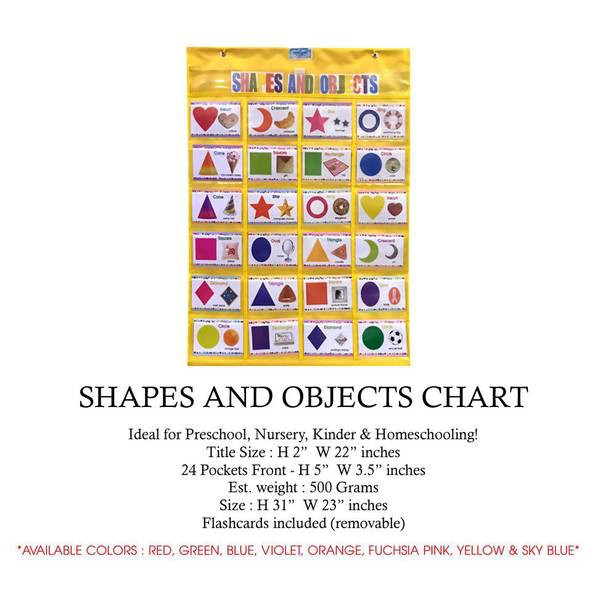 SHAPES AND OBJECTS POCKET CHART | Shopee Philippines