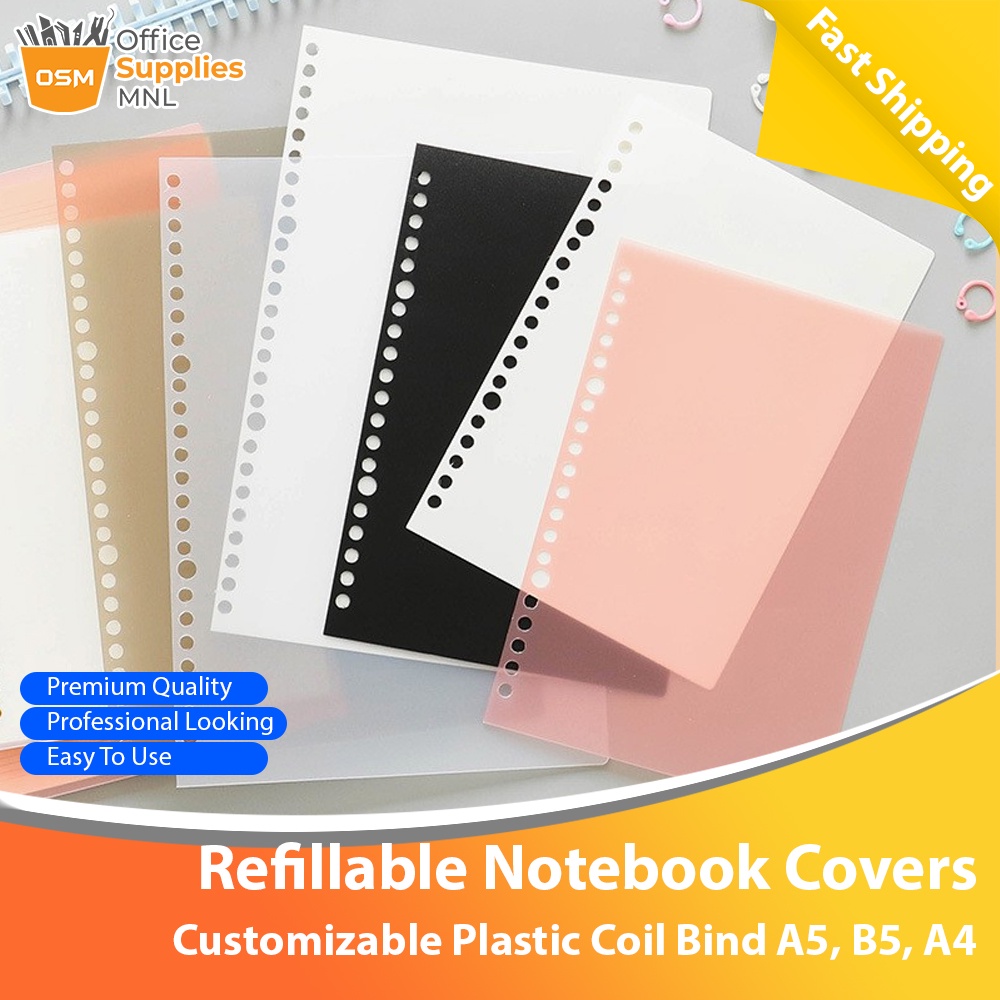DIY Binder Refillable Notebook Covers and Customizable Plastic Coil ...