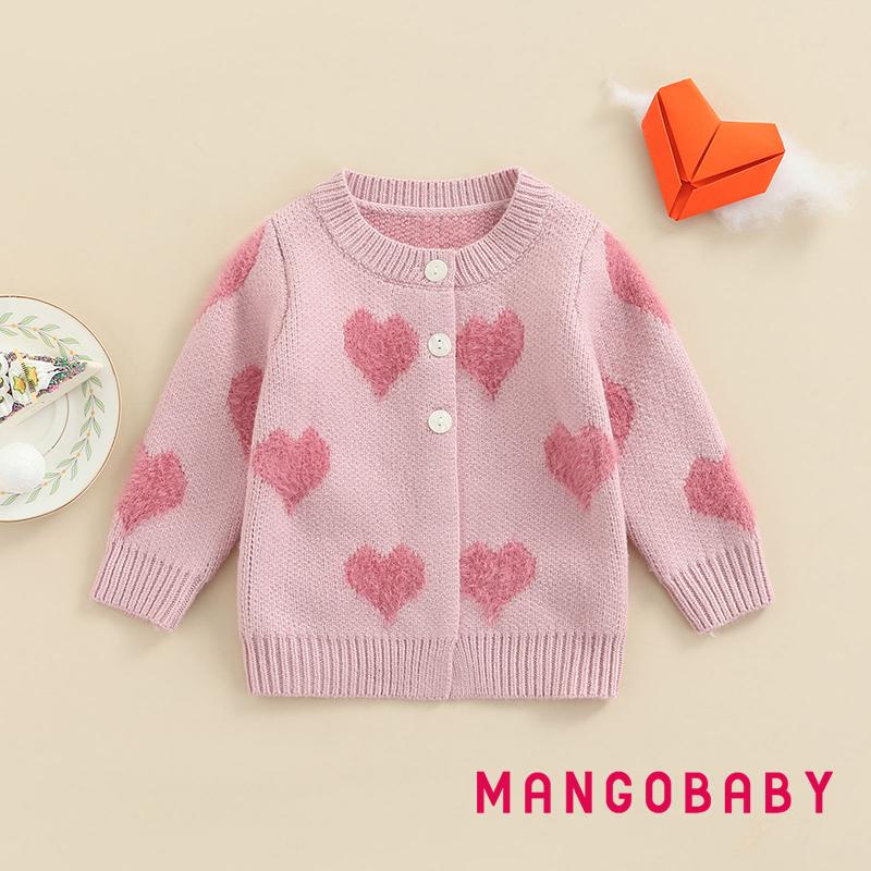 MG-Infant Baby Cardigan Jackets Toddler Girl Boy Heart Print Long ...