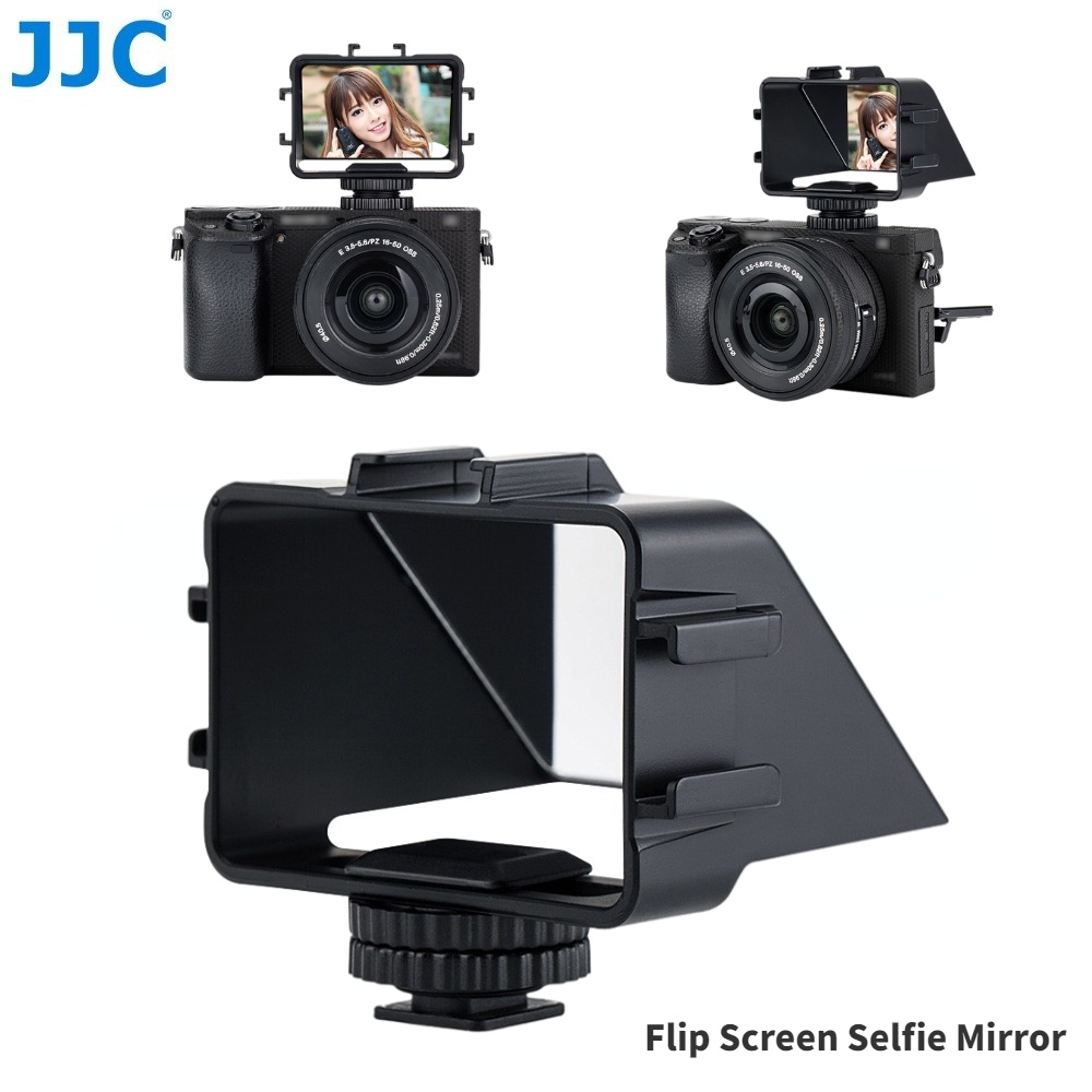 JJC Selfie Video Mirror Camera Flip Screen Monitor Hot Shoe Mounting ...