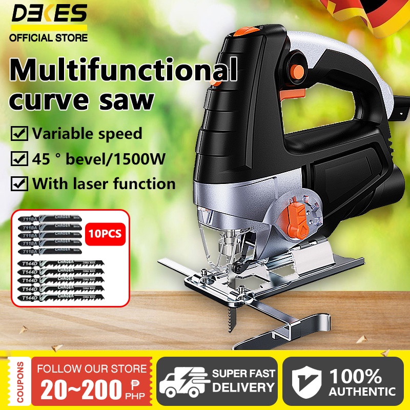 【With Laser】Original Electric Jigsaw Power Tools 1500W with free Blade ...