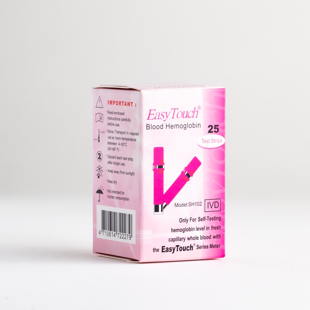 EasyTouch Hemoglobin Strips 25's | Shopee Philippines