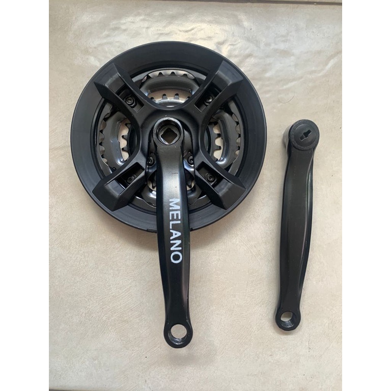 Bicycle Crank 3 Speed / MELANO Black / Realpict | Shopee Philippines