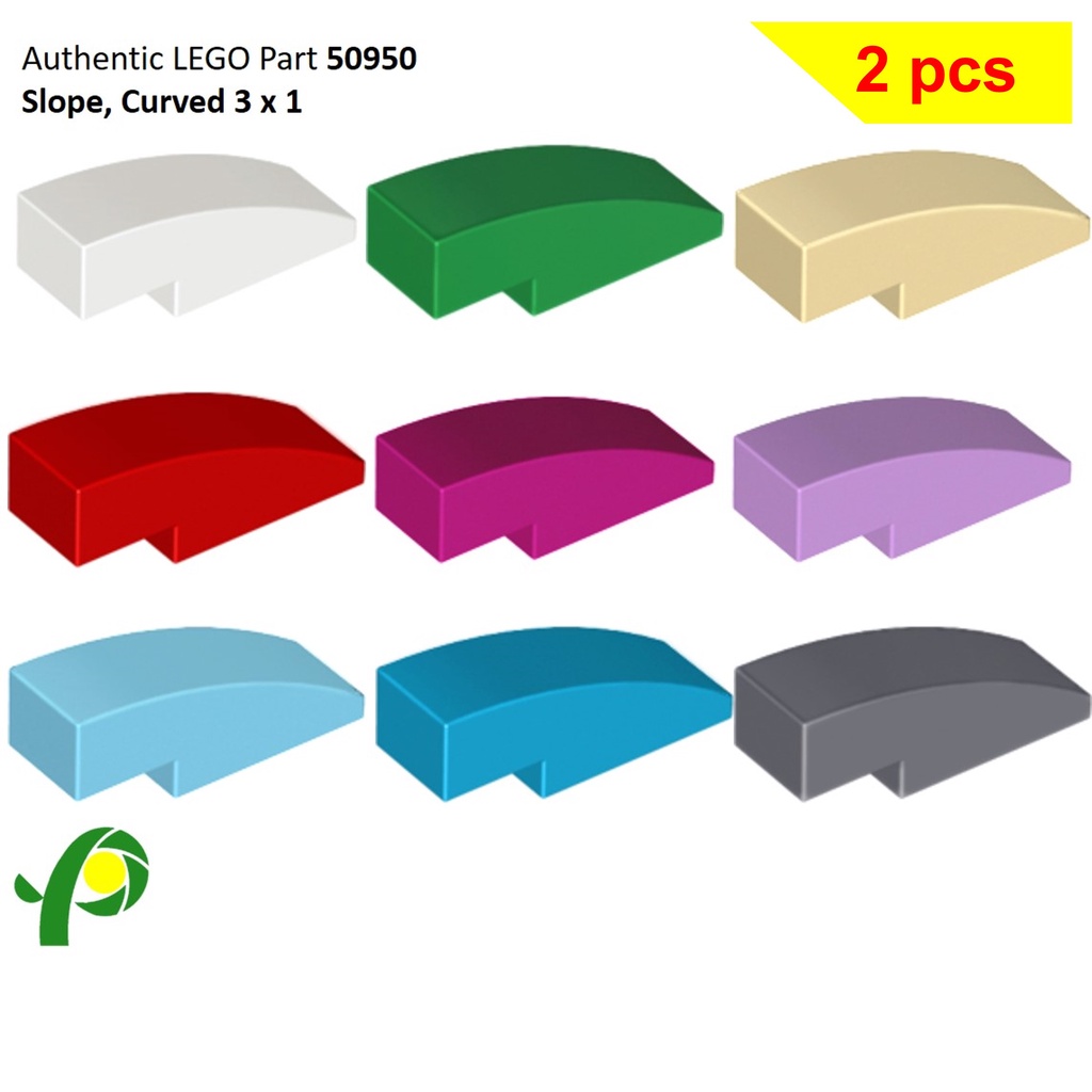 LEGO Parts 50950 Slope Curved 3x1 No Studs | Shopee Philippines