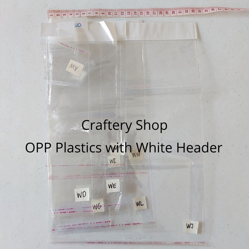 OPP Plastic with white header/ hole ~100pcs | Shopee Philippines