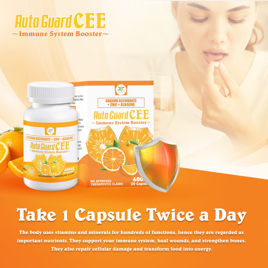 ORGANIC MNL-Auto Guard CEE immune System Booster Vitamins C | Shopee ...