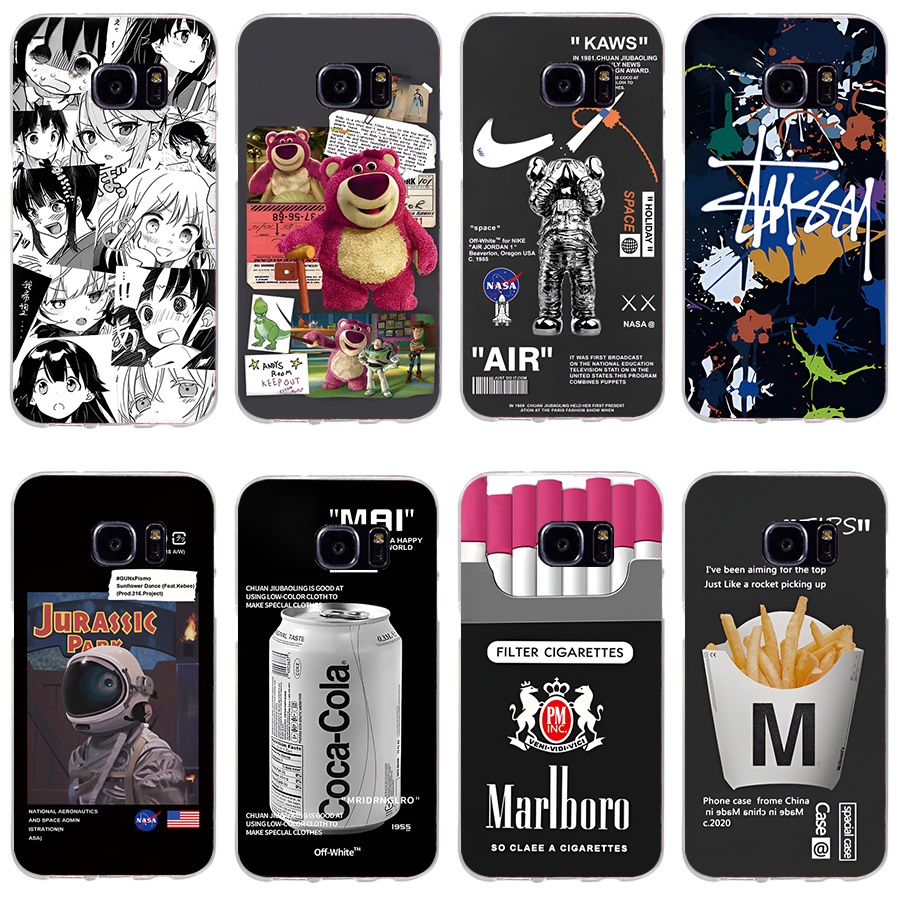 for Samsung Galaxy s4 s5 s7 s7 edge Casing Soft Silicone TPU Case Cover ...