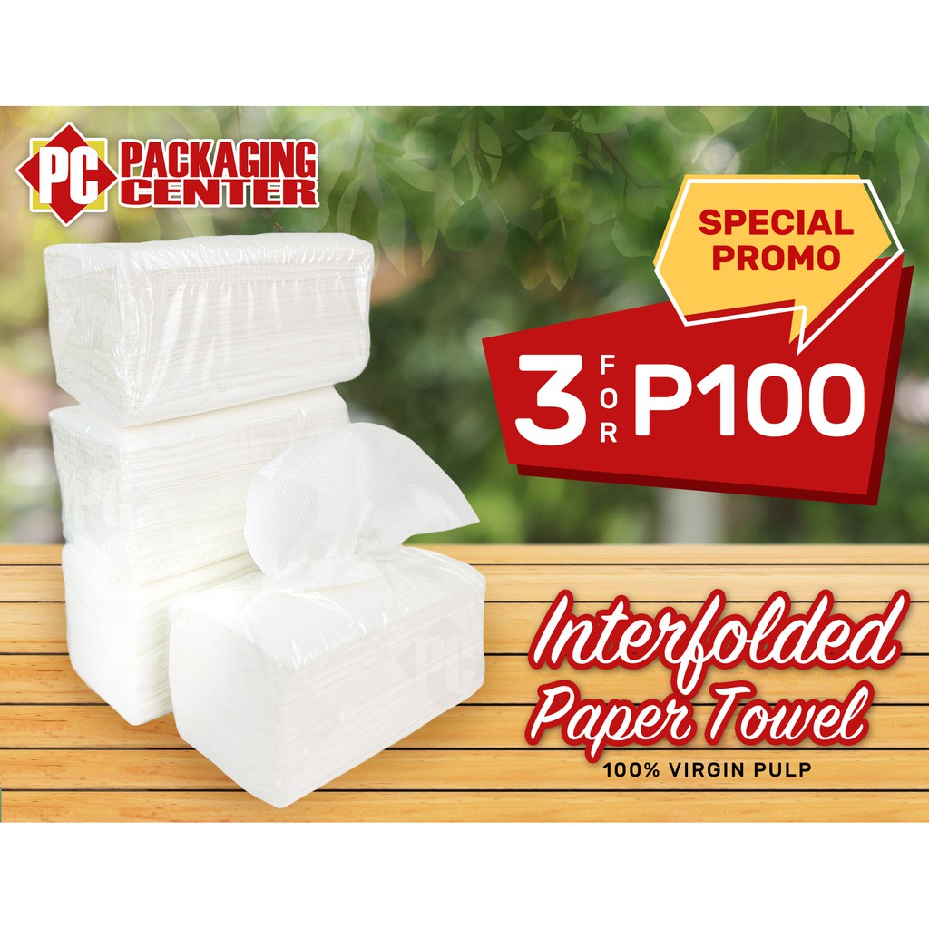 Unbranded Interfolded Paper Tissue 150sheets 100% Virgin Pulp PROMO 3 ...
