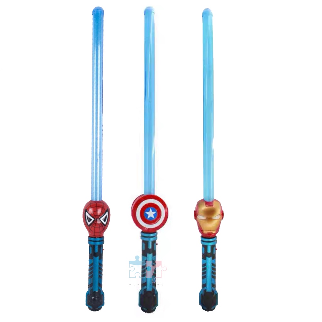 Avengers Swords with Lights Ironman Captain America Spiderman | Shopee ...
