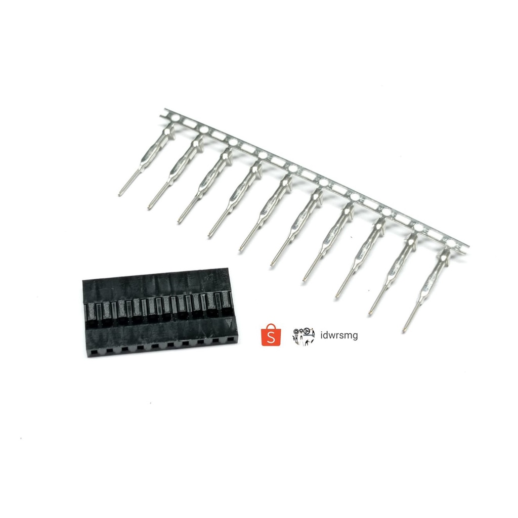 10p male Black Housing Dupont jumper 10pin head pin Connector 2.54mm ...