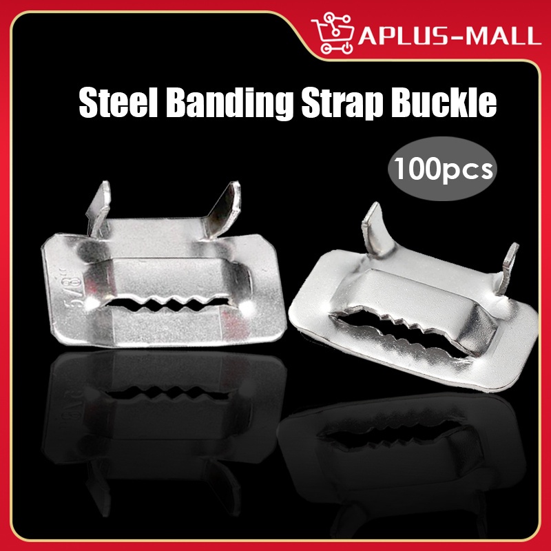 100pcs 1/2 3/4 Inch 304 Stainless Steel Banding Strap Buckles | Shopee ...
