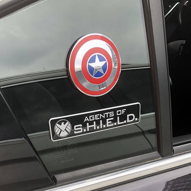 Avengers Shield Car Logo Captain America Bumper Stickers Car ...