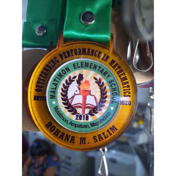 Personalized Acrylic Medal double layer for any awards | Shopee Philippines