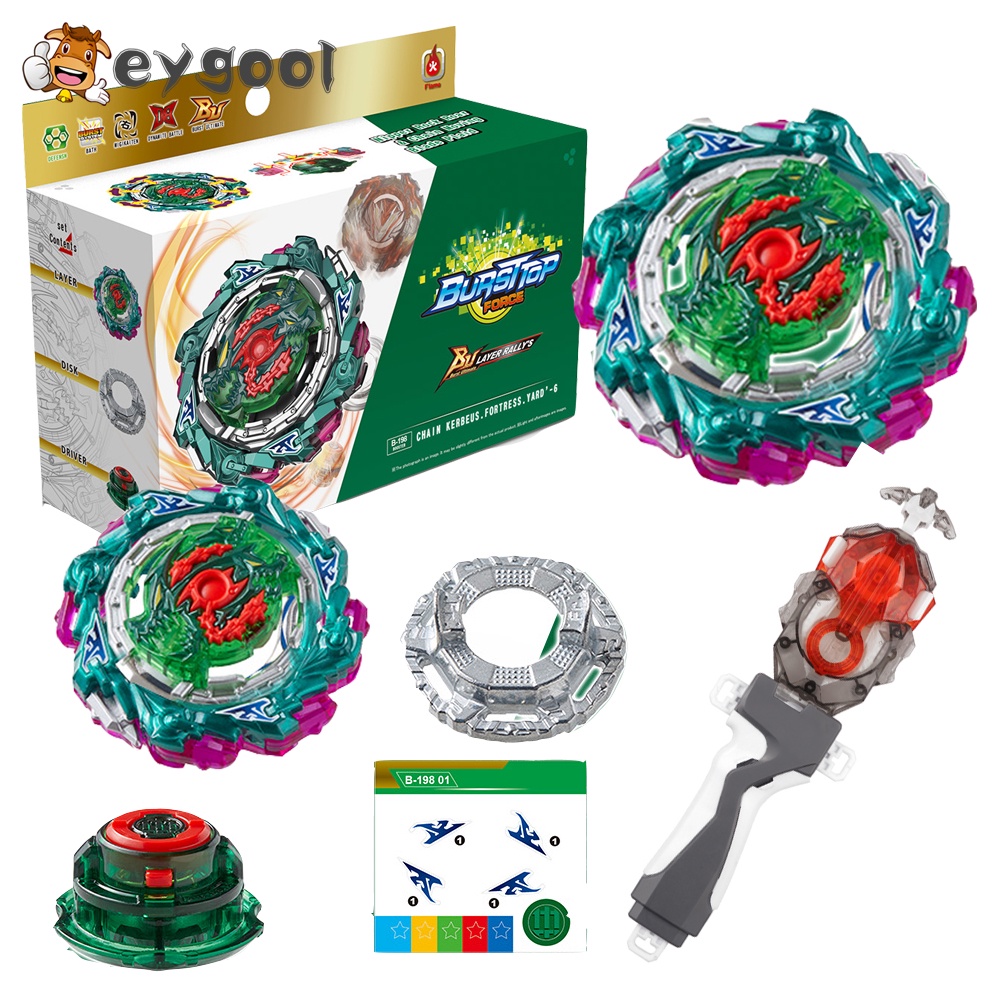 Beyblade Burst B-198 01 Chain Kerbeus with B184 LR Launcher Beyblade ...