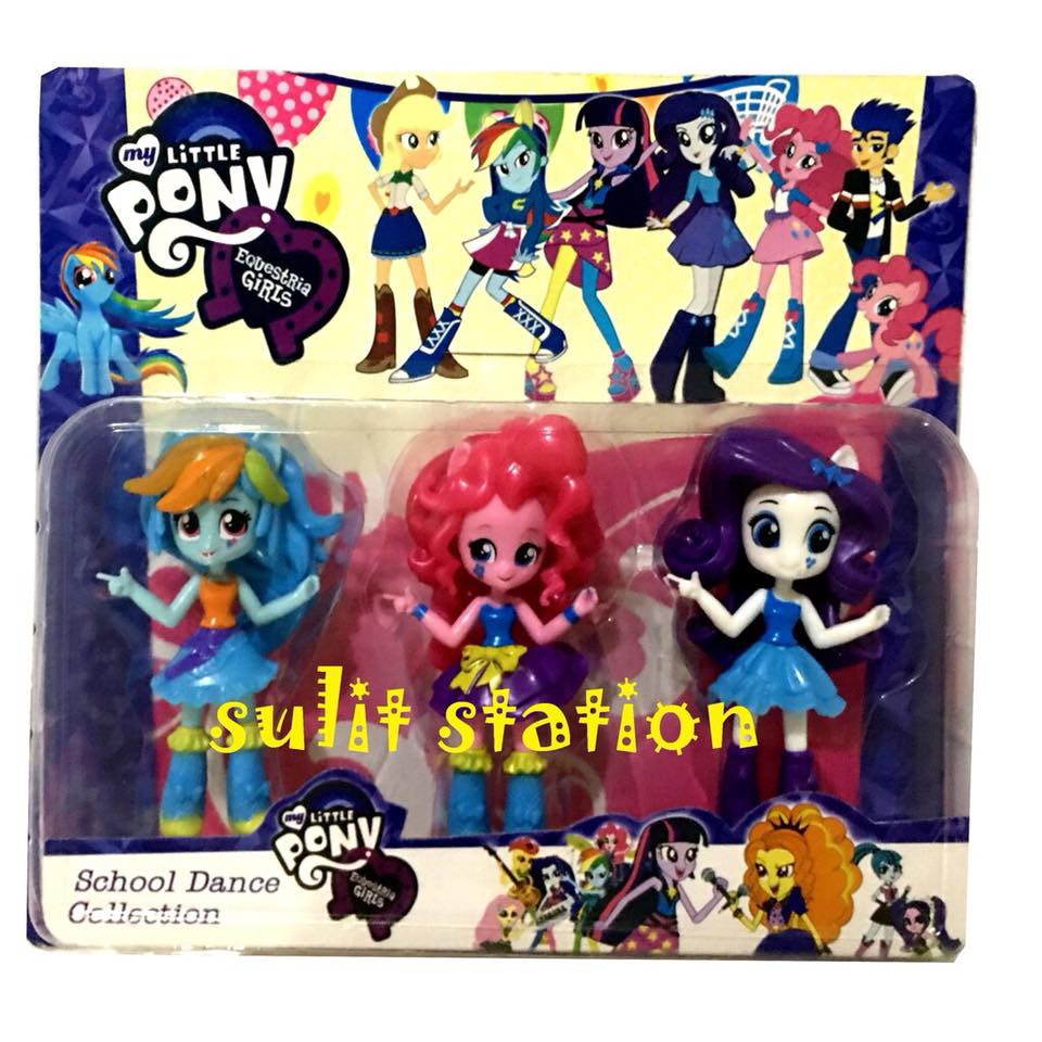 MLP MY LITTLE PONY EQUESTRIA GIRLS ( set of 3) TOY FIGURES | Shopee ...