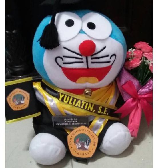 Doraemon Laughing Graduation Doll Complete 32cm | Shopee Philippines
