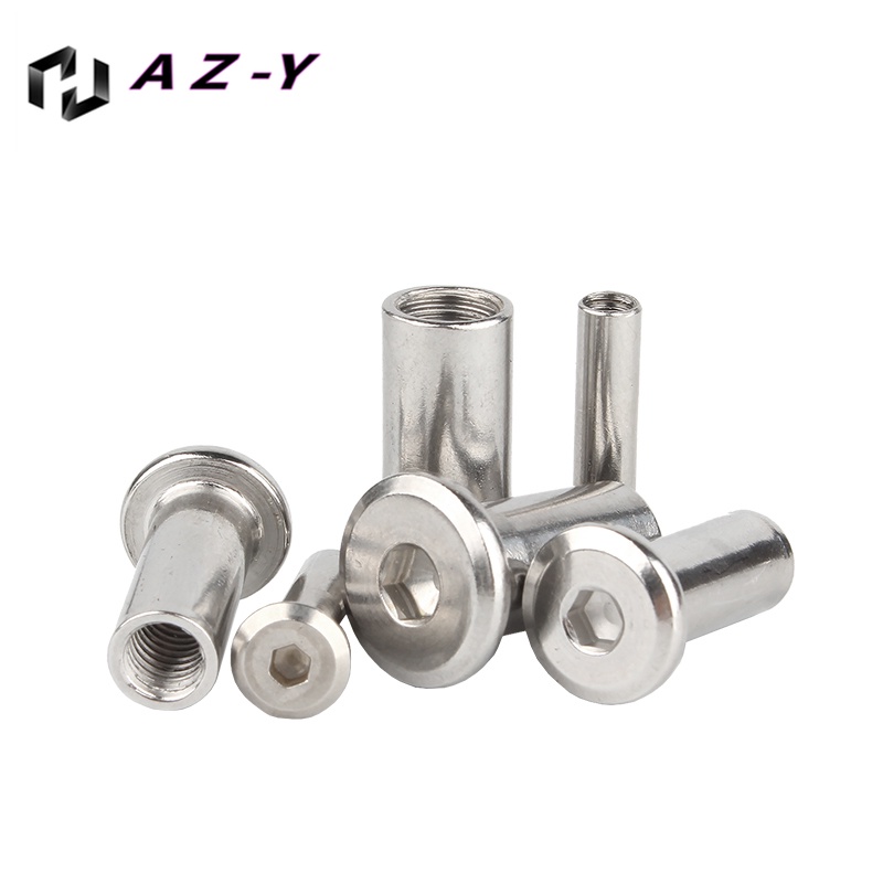 【WDY】304 stainless steel plywood inverted nut to lock furniture nut M3 ...