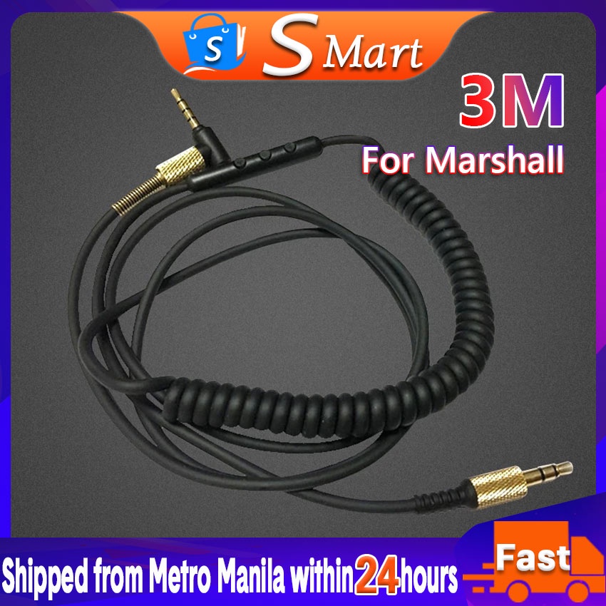 【Soyamart】3.5mm Replacement Audio Cable For Marshall Major II Monitor ...