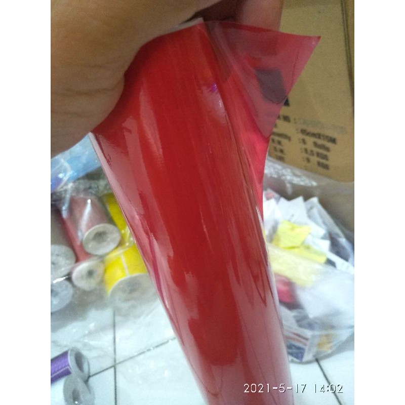 MERAH Glossy Red Sticker,,, Idr 18,000/meter,,, The Width Or Height Of ...