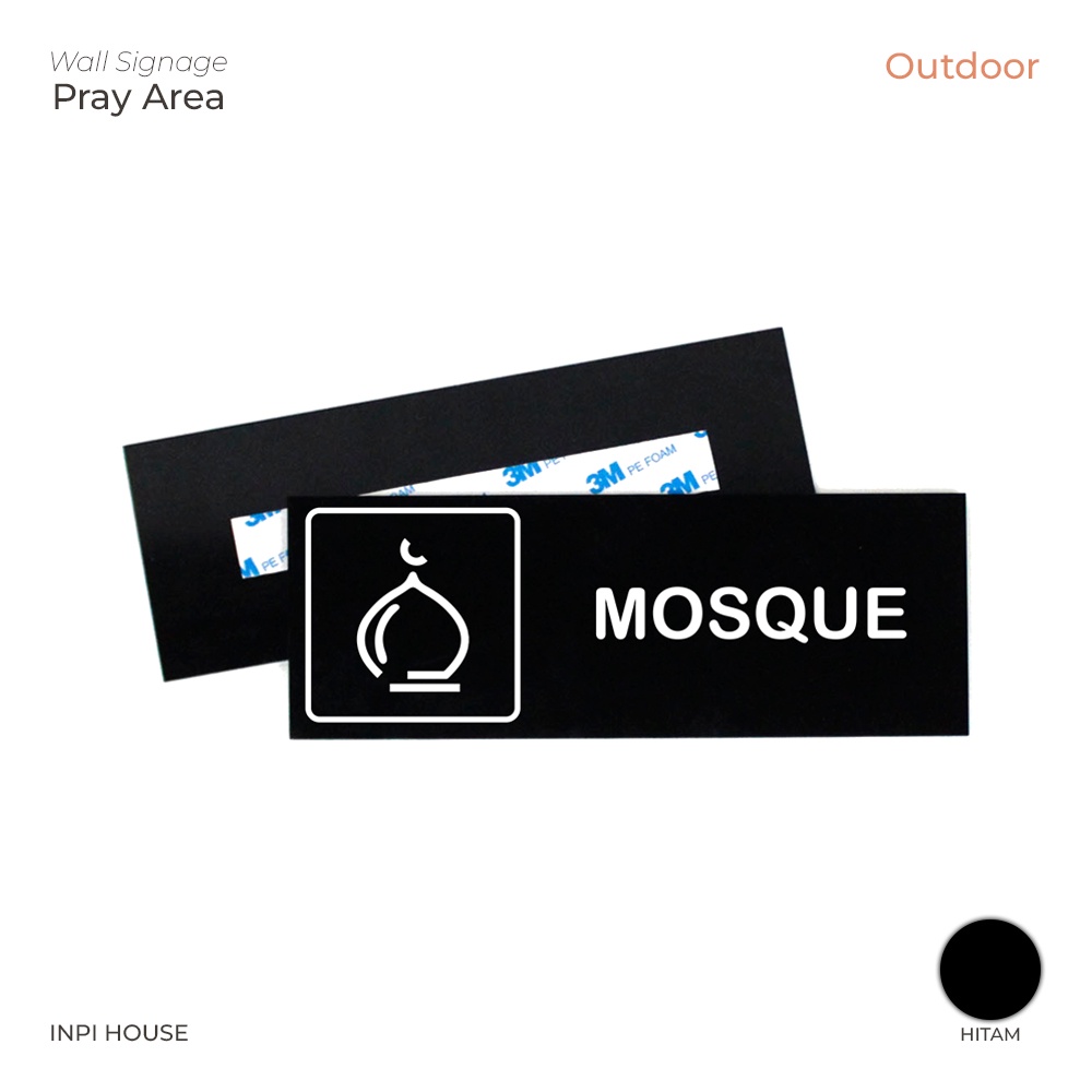 Mosque logo board - mosque sign board - mosque - Acrylic sign | Shopee ...