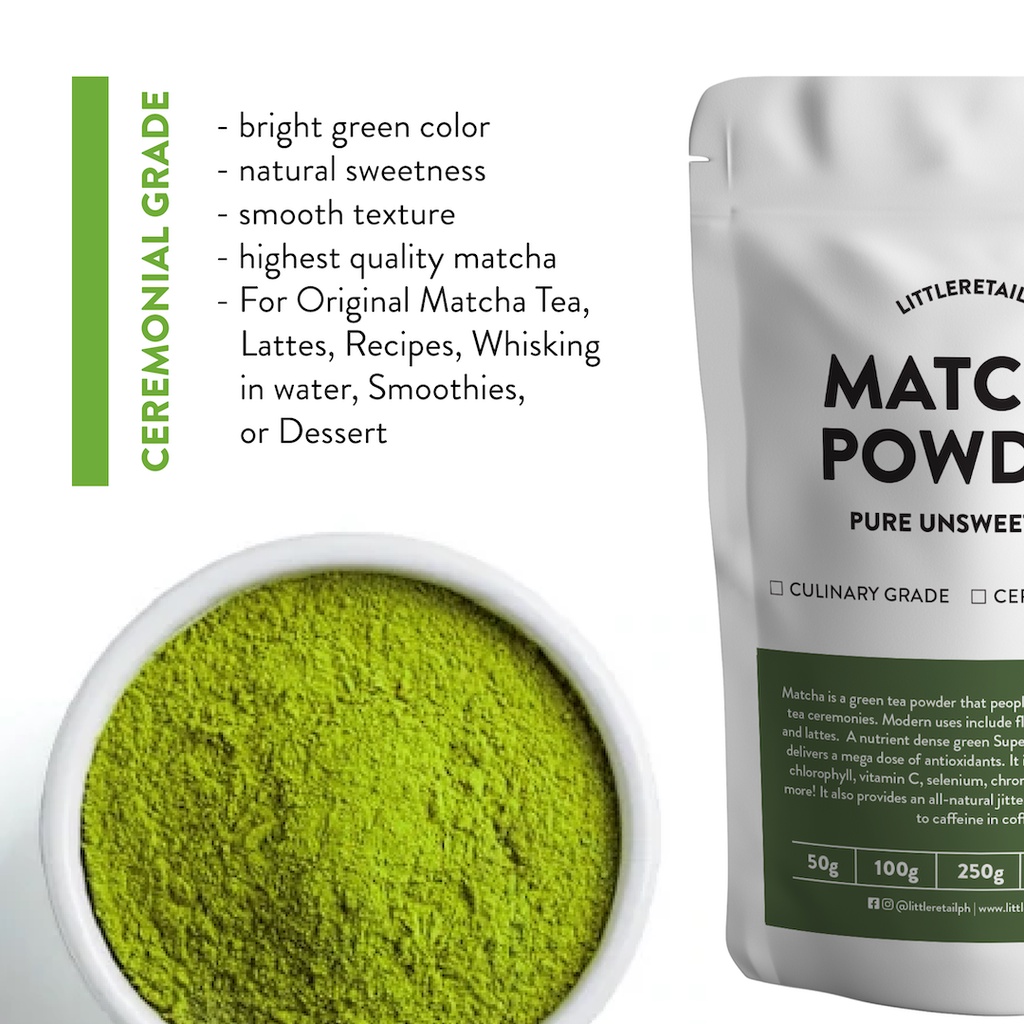 Pure Unsweetened Matcha Powder 250g, 500g , 1kg Keto /Low Carb Approved ...