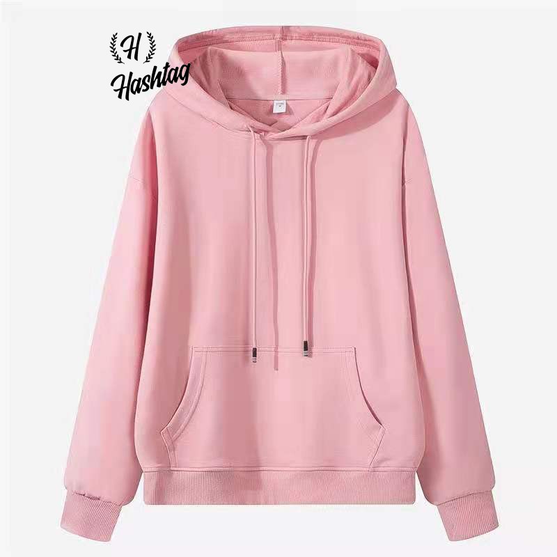 Hood Jacket Long Sleeves No Zipper Plain Cotton Hoodie Jacket for Men ...
