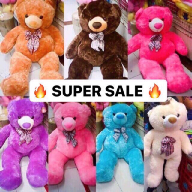 2ft #60cm bear washable teddybear 25inche | Shopee Philippines