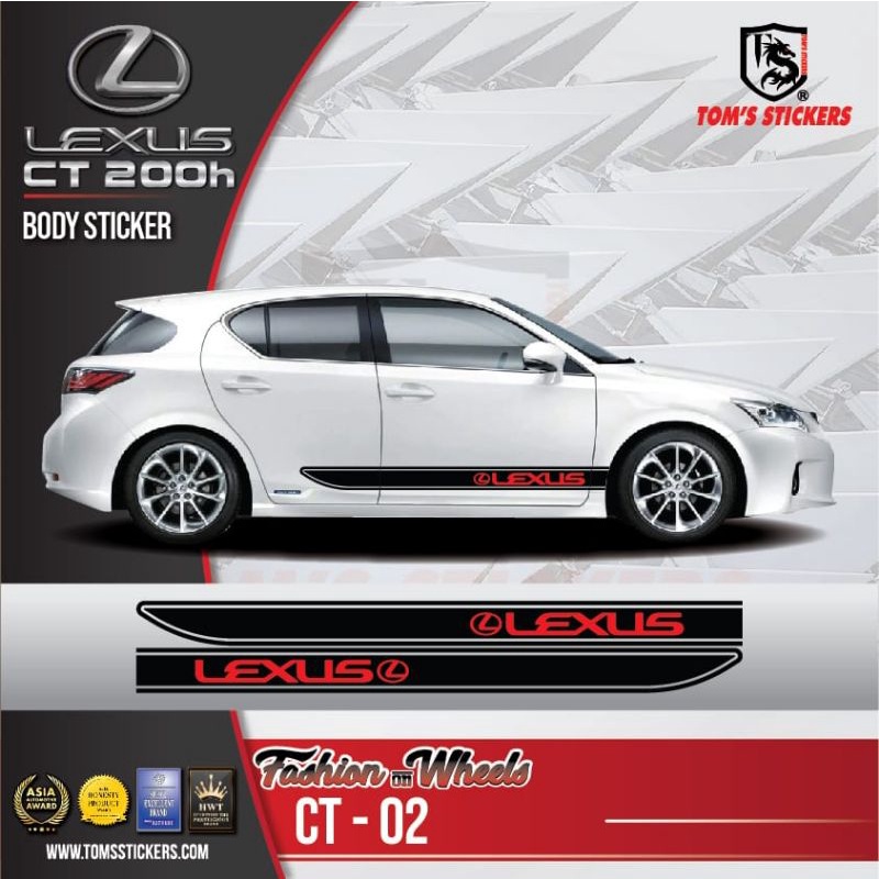 LEXUS CT 200h CAR BODY STICKER SET CT - 02 | Shopee Philippines