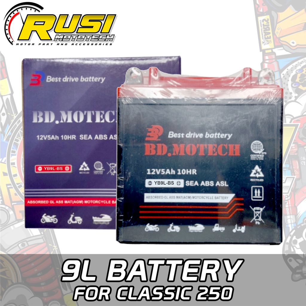 RUSI 4L/5L/6.5L/7L/9L BATTERY for Rusi motorcycles High quality parts ...